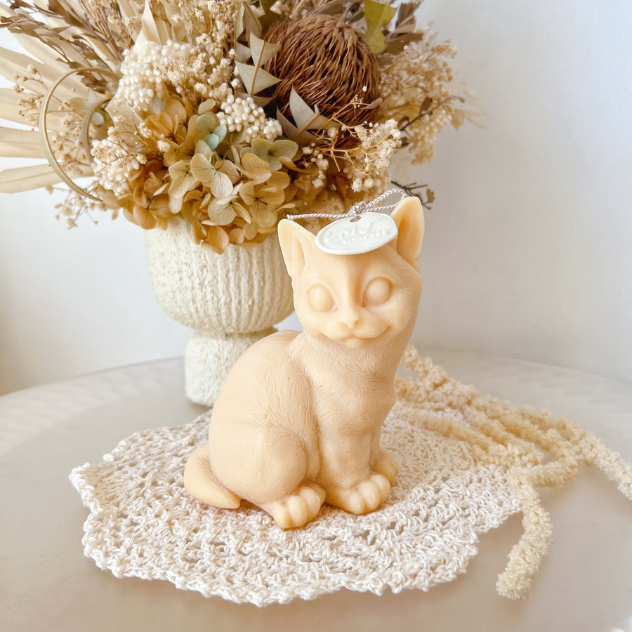 Handmade Scented Large Shorthair Cat Candle - LMJ Candles