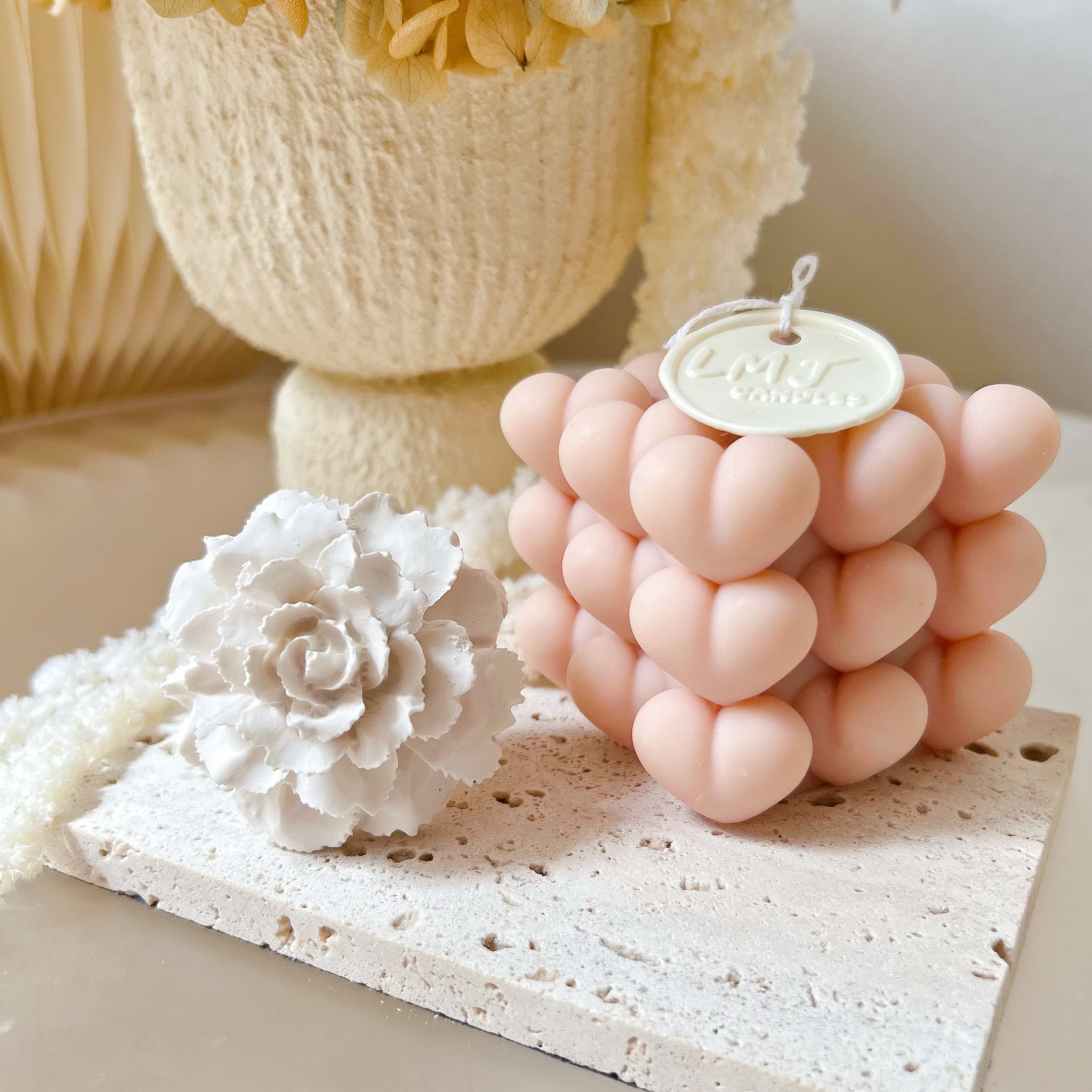 Carnation Car Air Freshener - Flower Car Décor | LMJ Candles