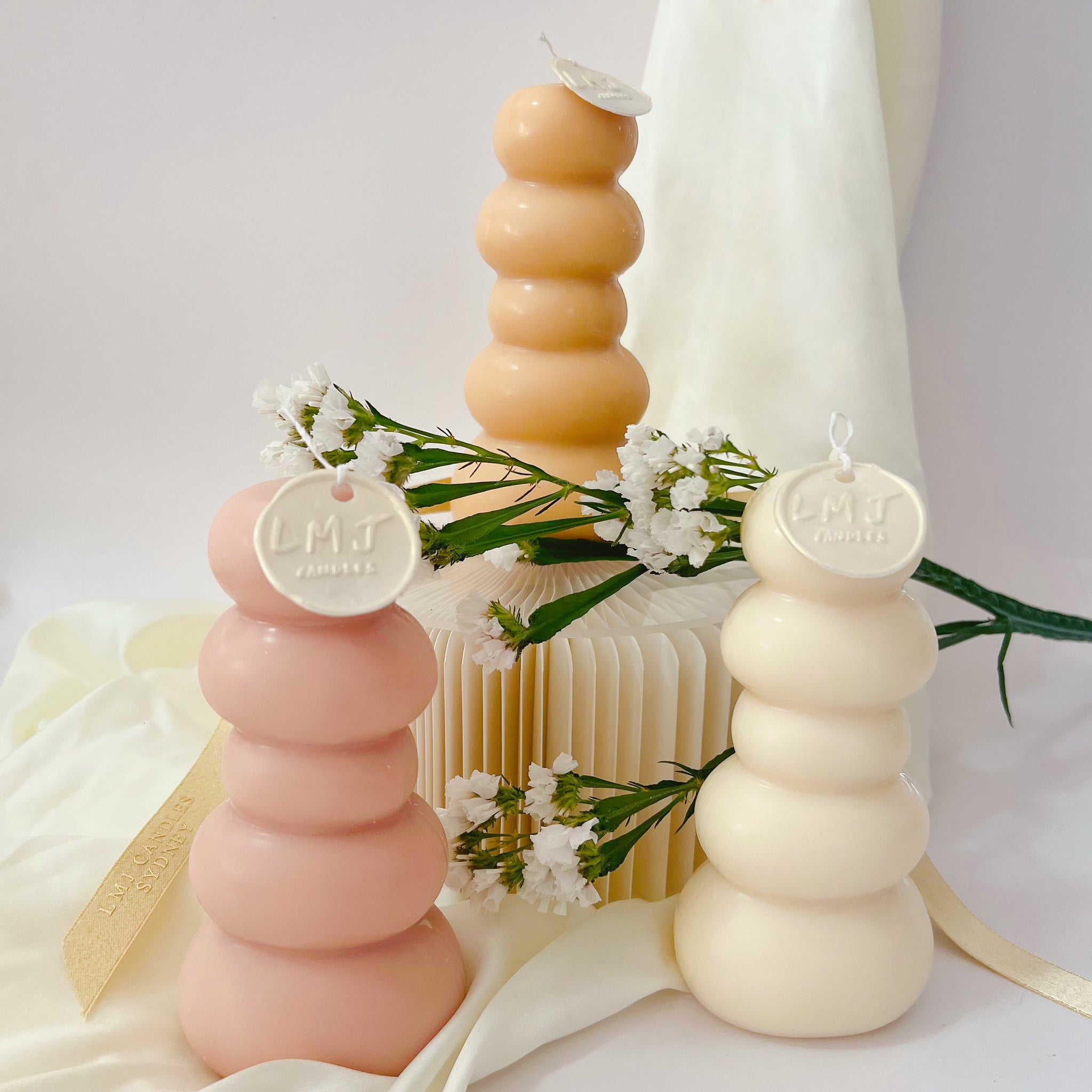 Pebble Scented Pillar Candle, Dreamy Scents & Gifts - LMJ Candles